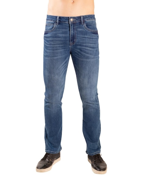 Jeanswest slim lavado claro para hombre 1